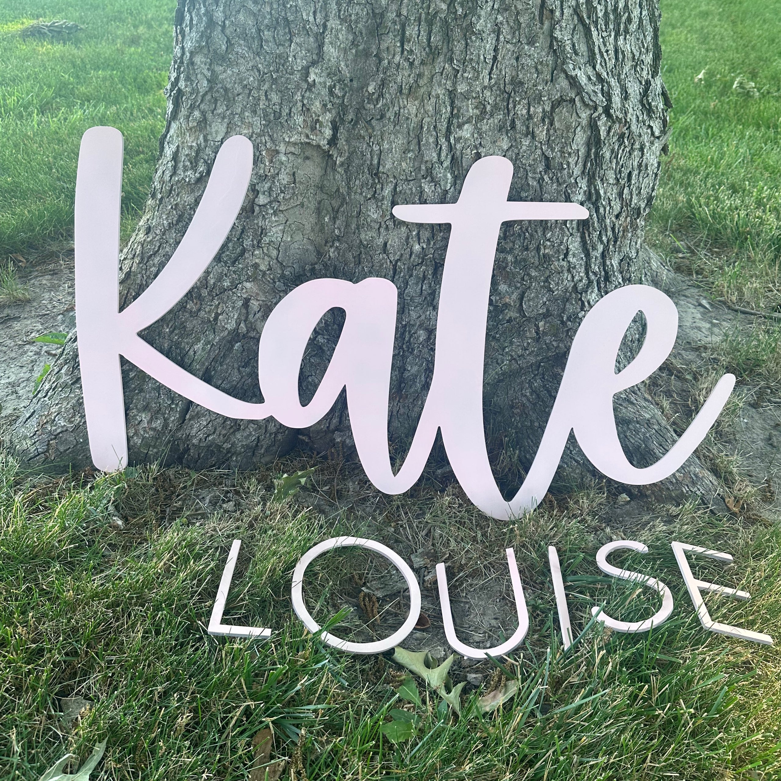 Floating name sign | Flourishing Forever